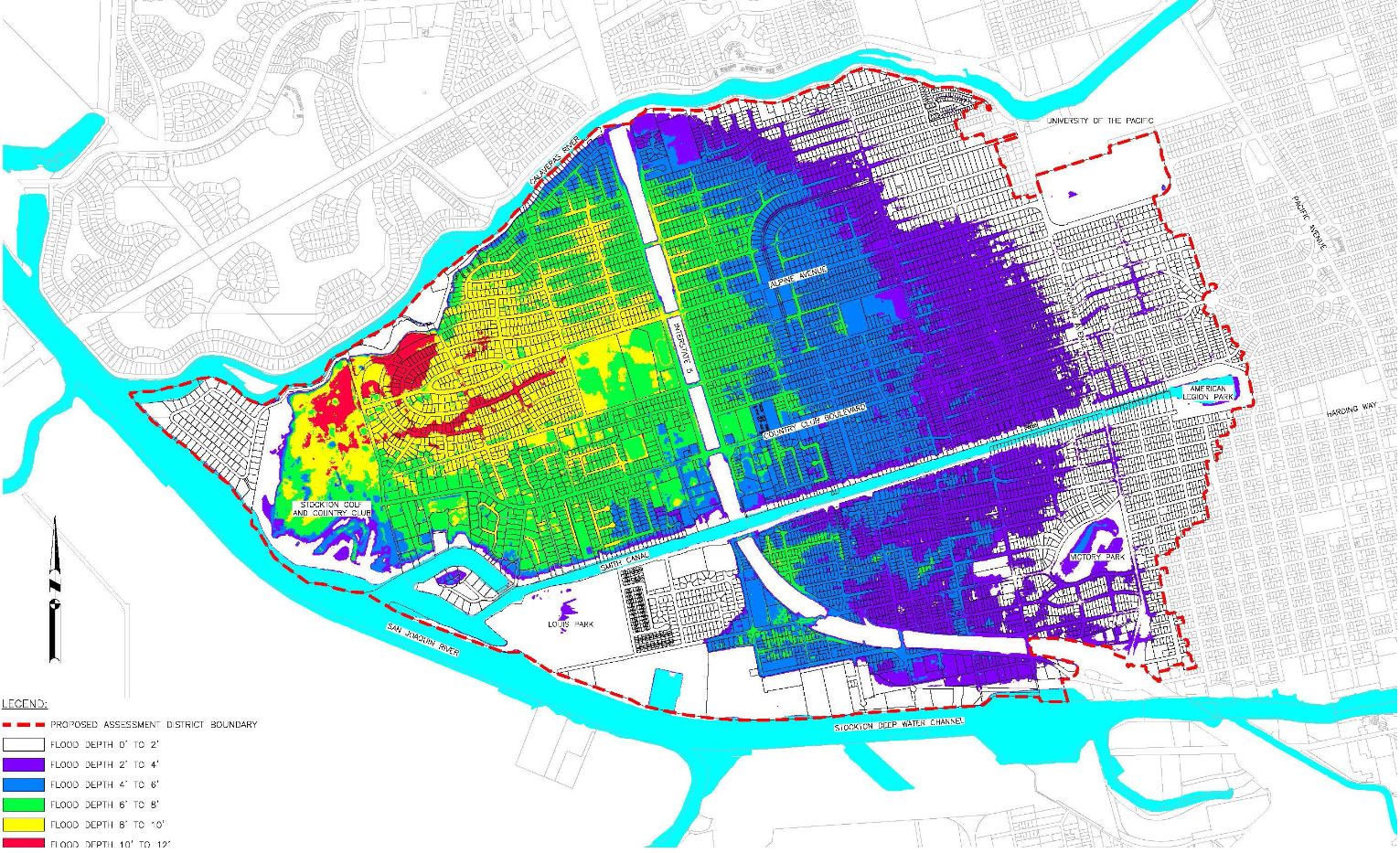 Capture flood map